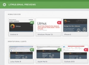 Litmus – Testez vos e-mails HTML/CSS