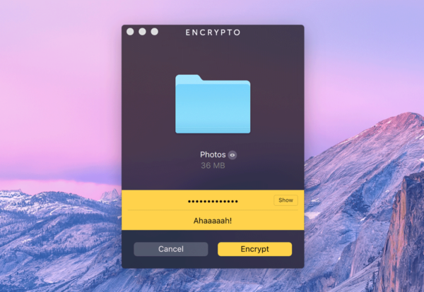 Encrypto – Protégez vos fichiers sur Windows et Mac