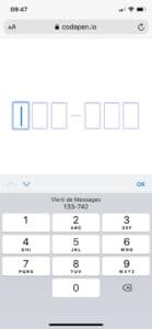 A One Time Code Input compatible with Keyboard suggestion