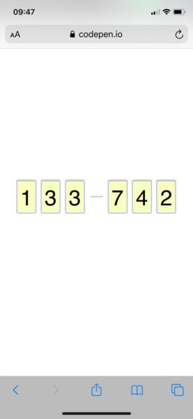 A One Time Code Input compatible with Keyboard suggestion